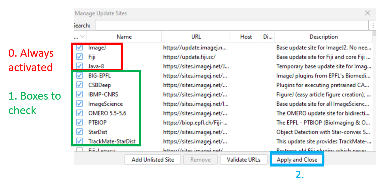 Fiji Update Site | BIOP Wiki Resources